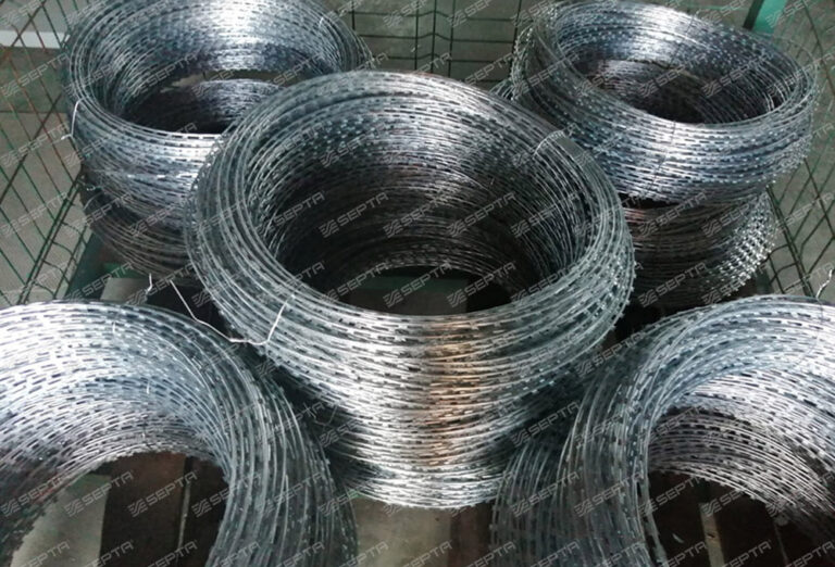 Flat Wrap Razor Wires - Septa Fence